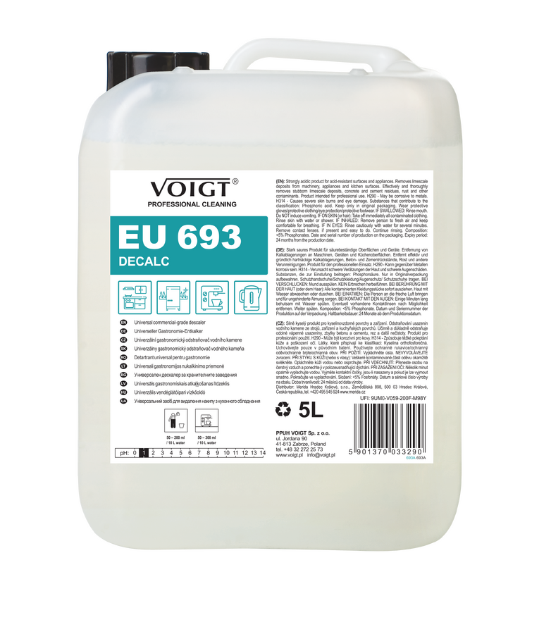 Odstraňovač vodního kamene Decalc 5 l koncentrát / H693 / | Merida